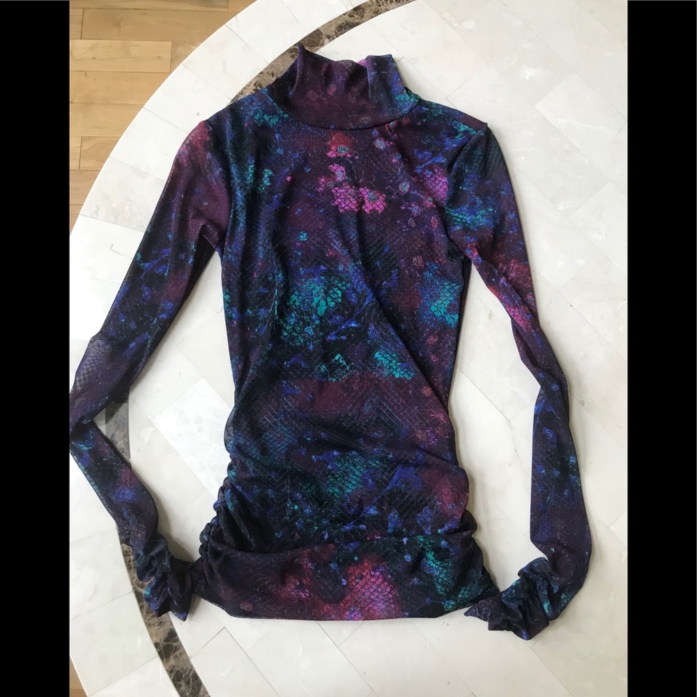 International Concepts Sheer Mesh Top - Gem